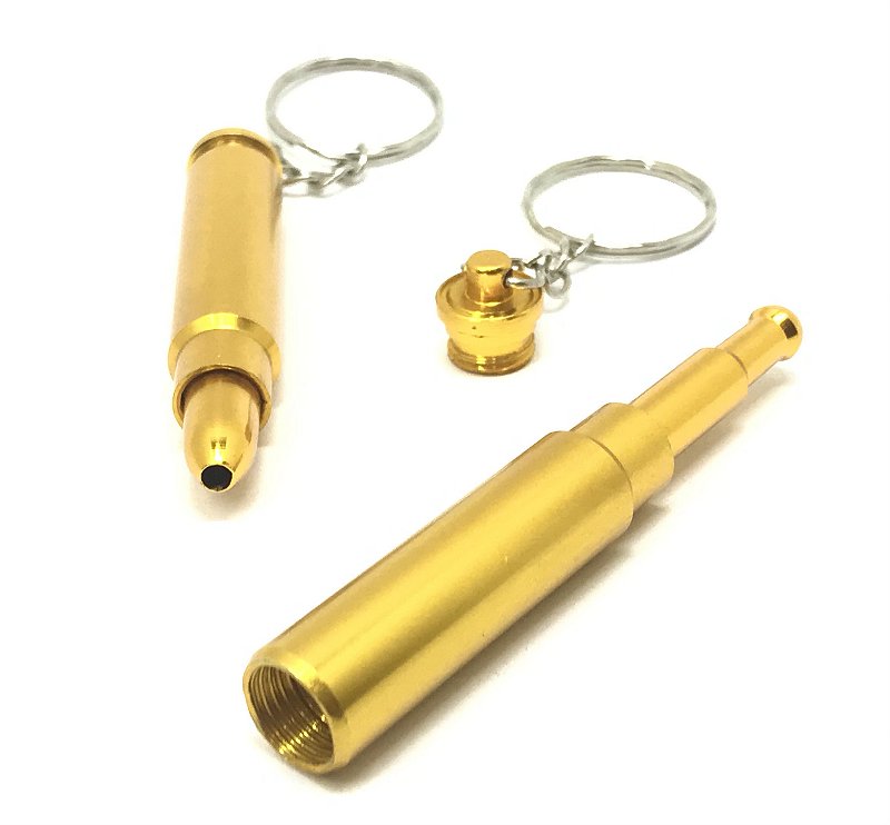 Pipe Cachimbo One Hit De Metal Bala Fúsil - Tabacaria Arahat e Presentes