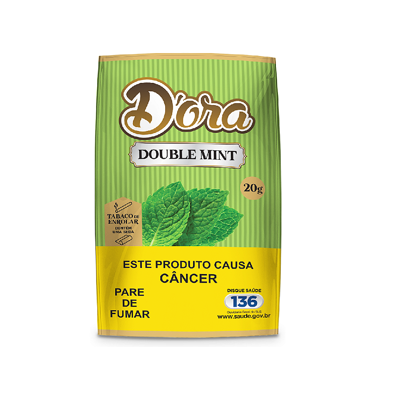 Tabaco D'ora Double Mint - 20g - Tabacaria Arahat e Presentes