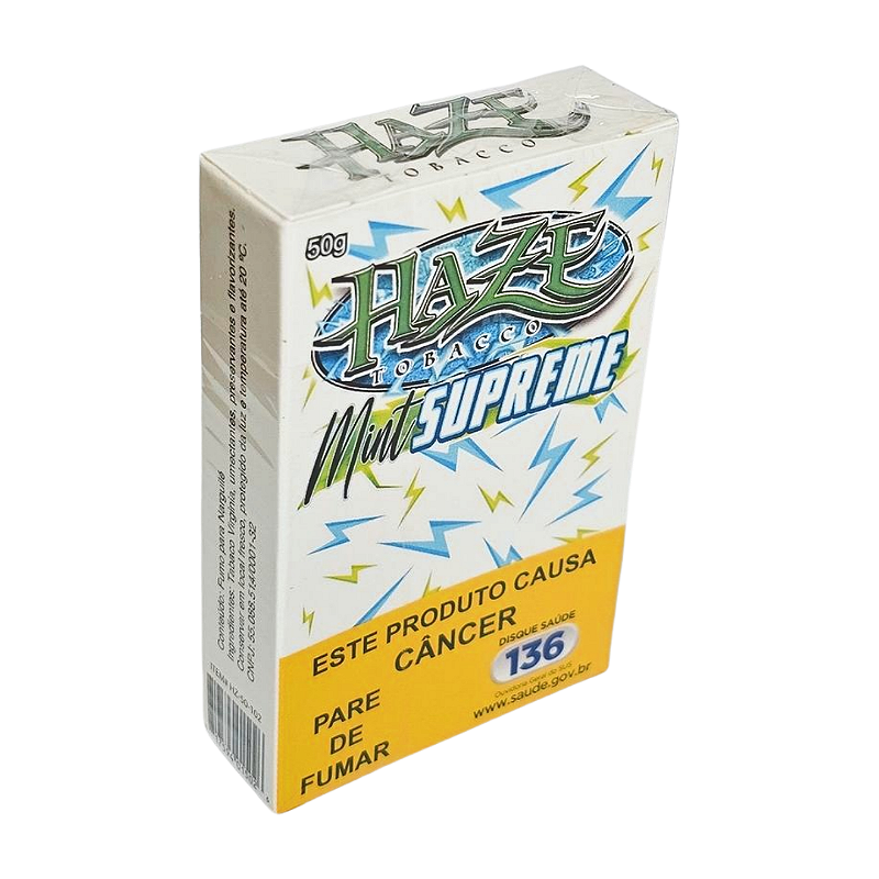 Essência Haze Tobacco 50g - Mint Supreme - Tabacaria Arahat e Presentes