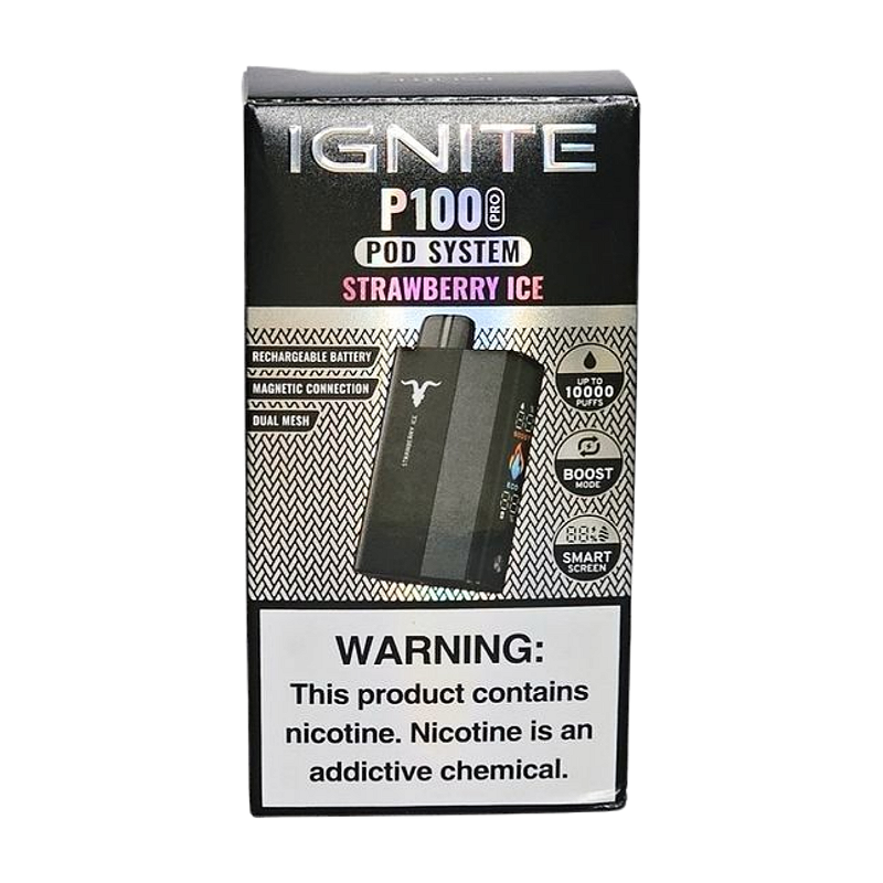 Pod Descartável Ignite P100 Pro - Strawberry Ice - Tabacaria Arahat e ...