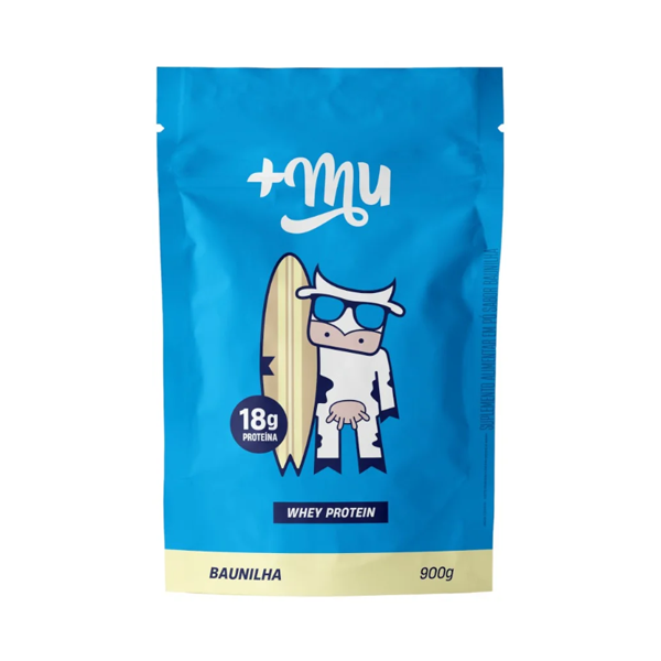 Mais Mu Whey Concentrado Refil 900g - Mega Vale Cosméticos