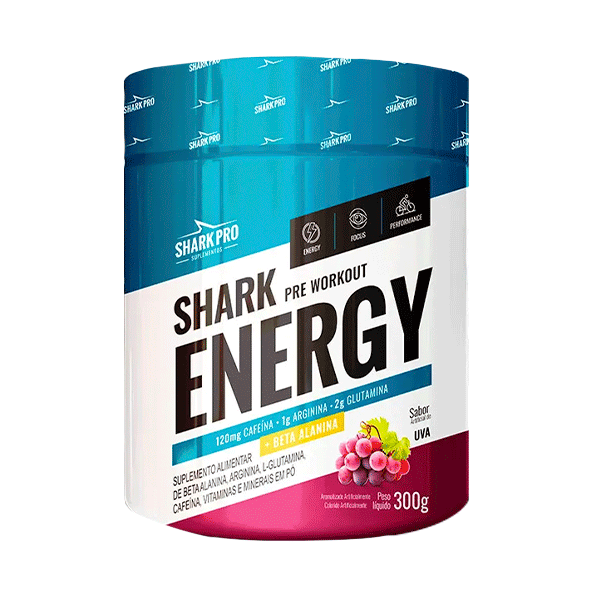 Shark Pro Energy Pre Workout 300g - Mega Vale Cosméticos