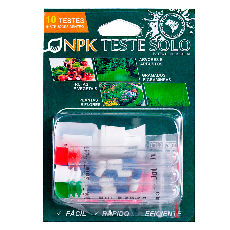 Kit Teste de Solo NPK Rápido PH - Lojão do Produtor