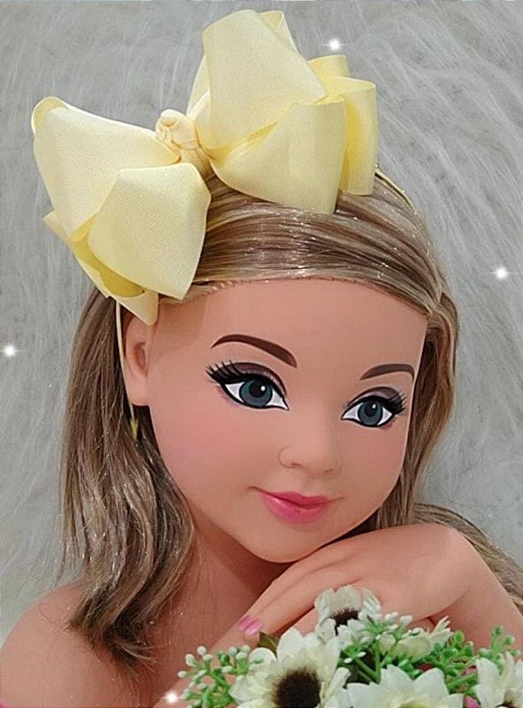 Tiara Belli Amarelo Claro - BELLI KIDS ATACADO