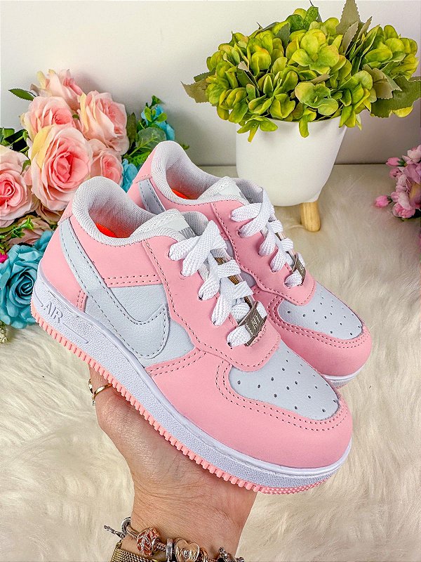 Tenis Nike Air Force Rosa - BELLI KIDS ATACADO