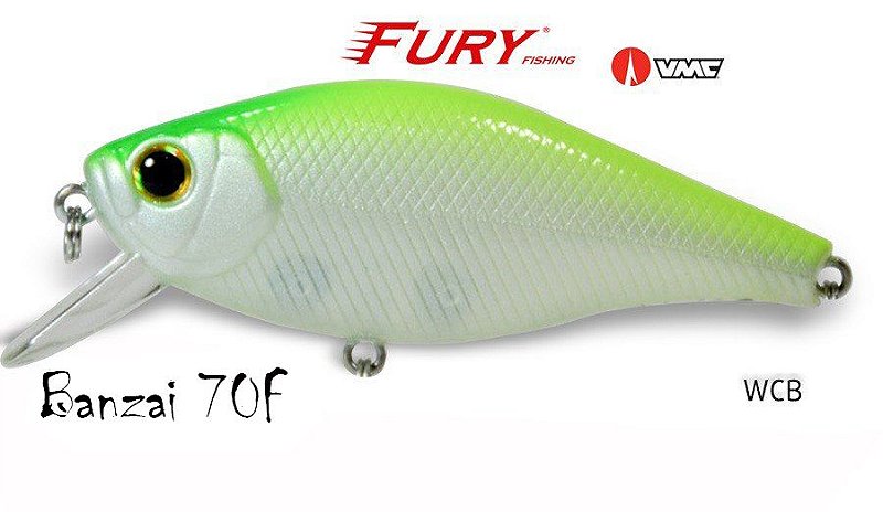Isca Artificial Fury Banzai 70F 10 gr Cor WCB - MP Fishing MP Mundo da ...