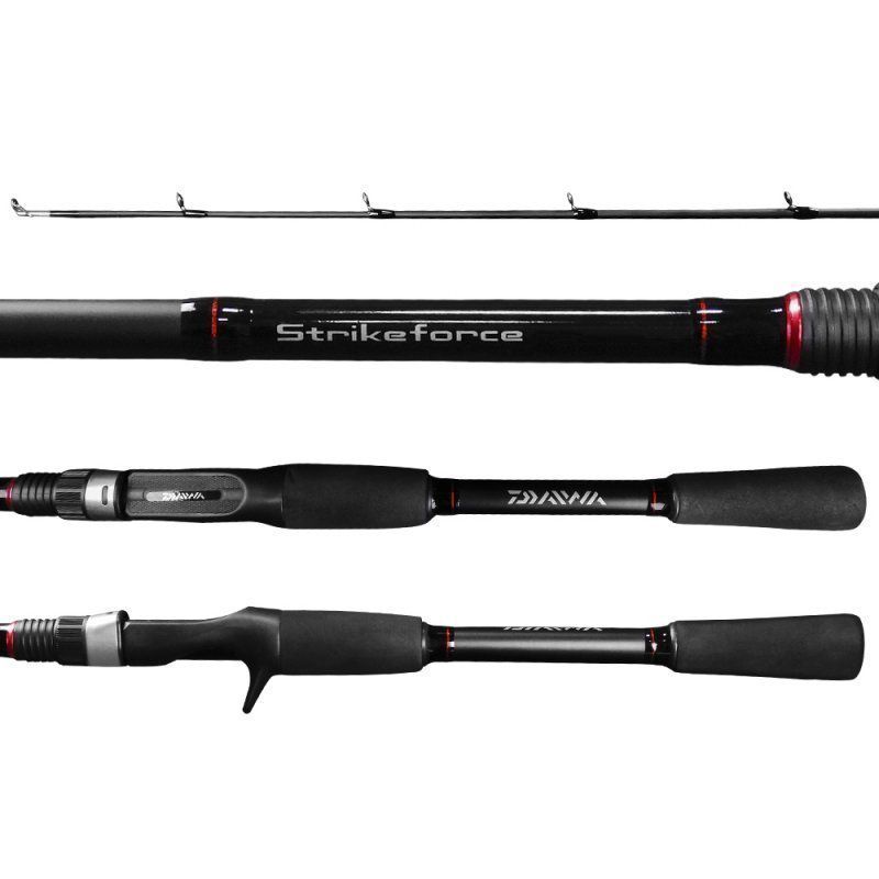 Vara Daiwa Strikeforce 6'0" (1,83m) 8-17 Libras SF602MRB-BR 02 Partes ...
