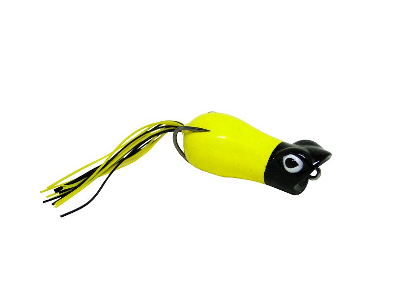 Isca Artificial Yara Crazy Popper 6 cm 13 gr Cor 34 Amarelo Cabeça ...