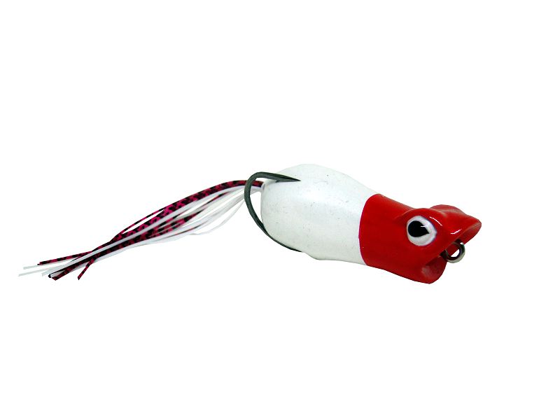 Isca Artificial Yara Crazy Popper 6 cm 13 gr Cor 13 Cabeca Vermelha ...