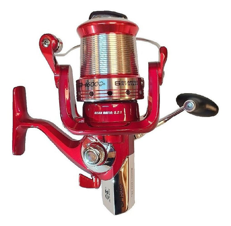 Molinete Maruri GH Plus Vermelho - MP Fishing MP Mundo da Pescaria