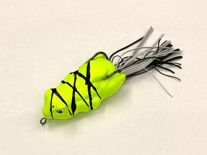 Isca Artificial Bad Line New Bad Frog 6,2 cm 12,6 gr Cor 40 Amarelo ...