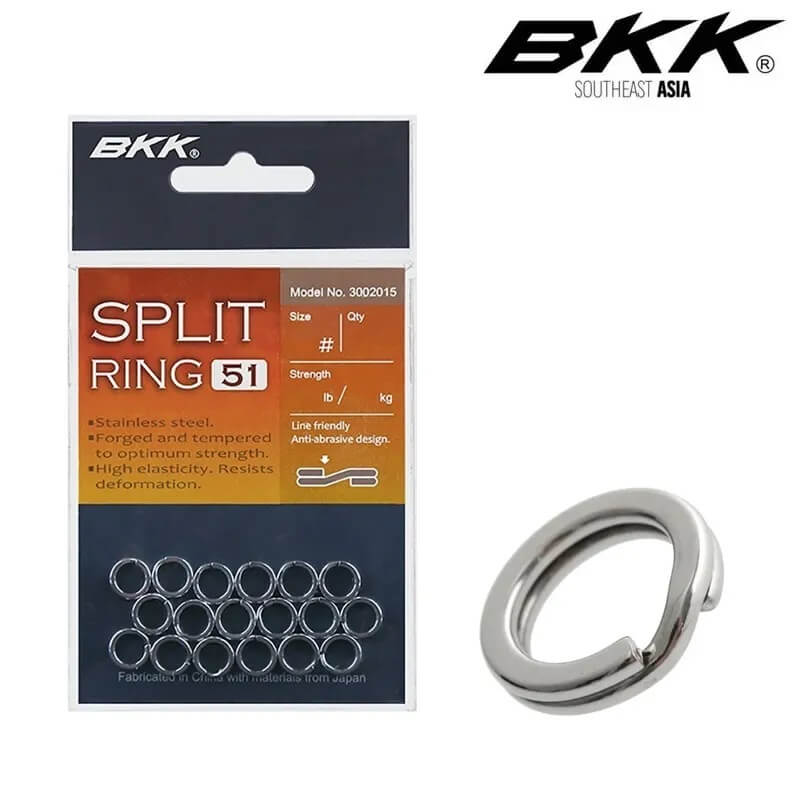 Argola Split Ring BKK Modelo - 51 - - MP Fishing MP Mundo da Pescaria