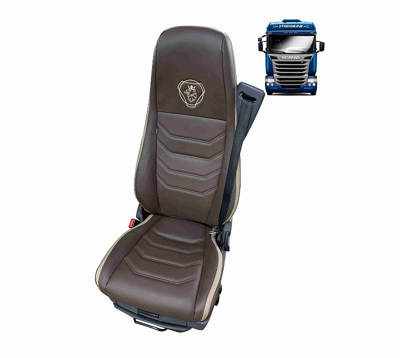 Capa de banco Scania couro - Apara Barro DEMA