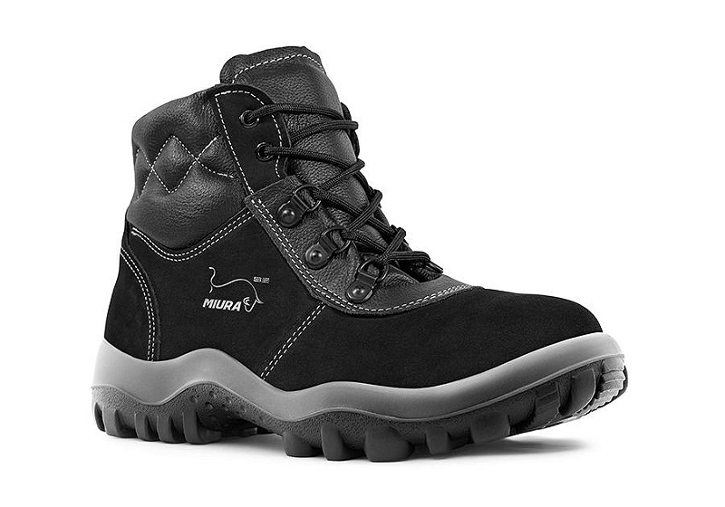 Botina Safetline C/ cadarço Nobuck Bico Plástico 4855GL/NB/PR C.a 1278 ...