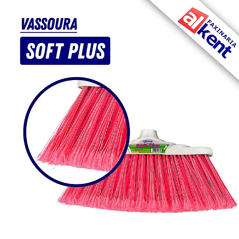 Vassoura Soft Plus Pluma Melaré Cores Sortidas (Refil, não acompanha ...