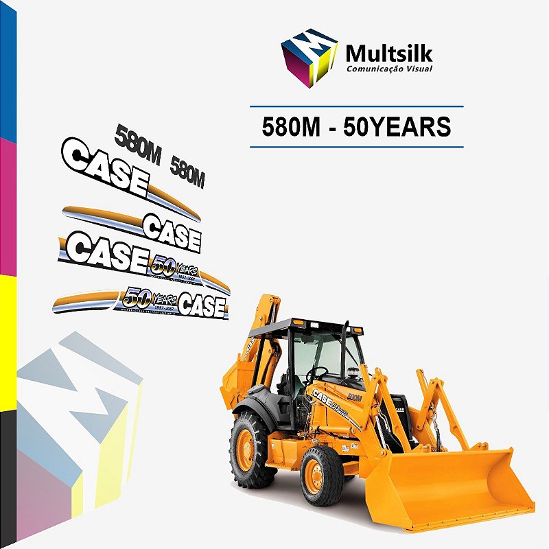 Case 580M 50 Years - Multsilk Comunicação Visual