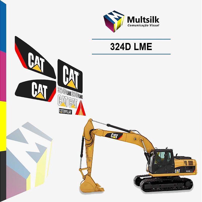 Caterpillar 324D LME - Multsilk Comunicação Visual