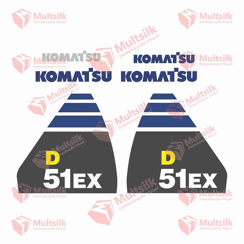 komatsu D51 EX-22 - Multsilk Comunicação Visual