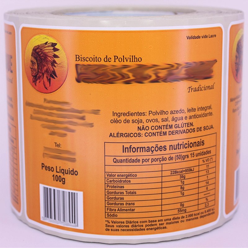 Etiqueta e Rótulos para Biscoitos - Promom Etiquetas e Rotulo