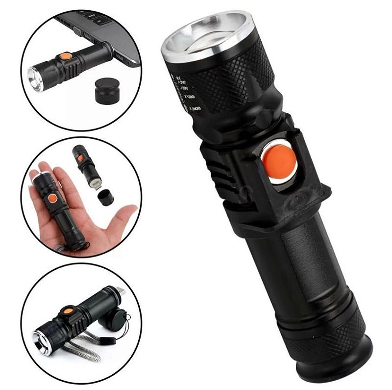 Lanterna Recarregável USB - Reserva Militar