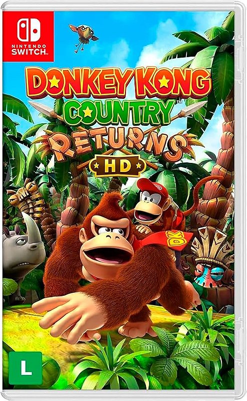Donkey Kong Country Returns HD Nintendo Switch semi novo - STONE GAMES