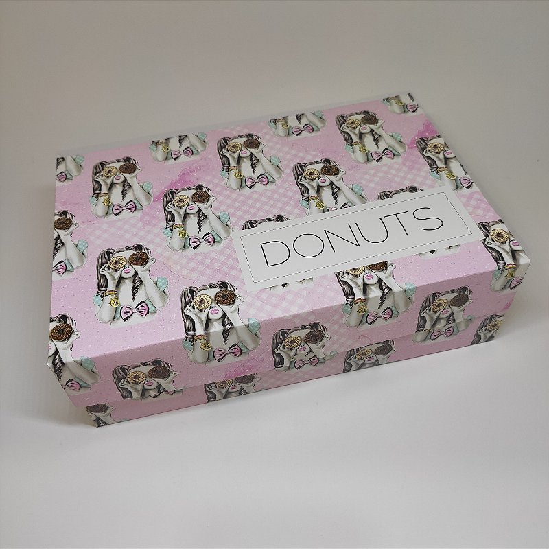 10un. Caixa Presente GD - Donut Pink - Dia a Dia - GreenAppleBox ...