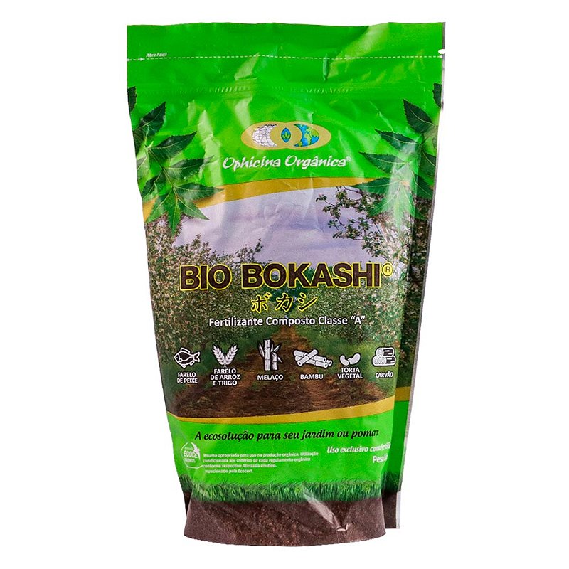 Bokashi Adubo Orgânico Farelado Completo - Bio Bokashi - 1kg - Verde ...