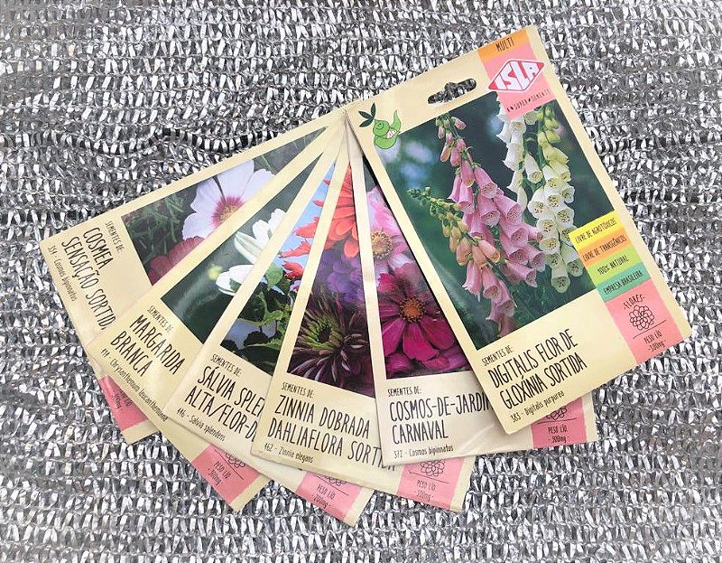 Kit Flores Jardim - Sementes Variadas Isla - Verde Mania porque plantar ...