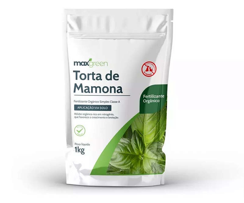Torta de Mamona 1kg - Adubo Orgânico - Maxgreen - Verde Mania porque ...