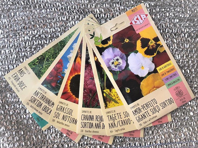 Kit de Sementes de Flores Comestíveis Variadas II - Isla - Verde Mania ...
