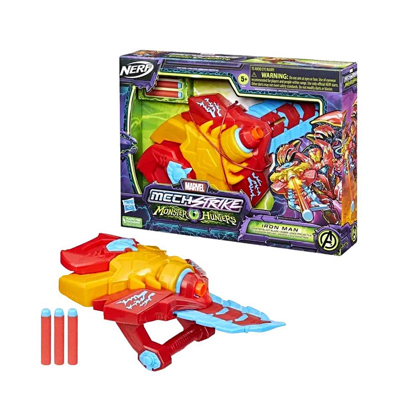 Nerf Marvel© Monster Hunters Homem de Ferro - NERF® - bebrands oficial