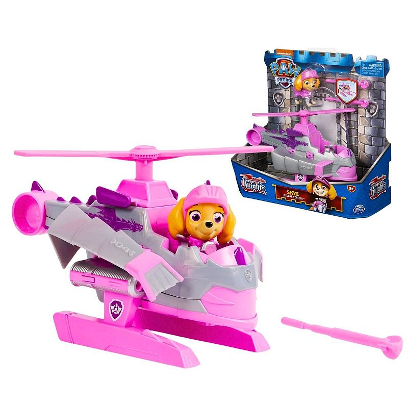 Patrulha Canina™ Rescue Knights- Skye e Veículo Cavaleiros de Resgate ...