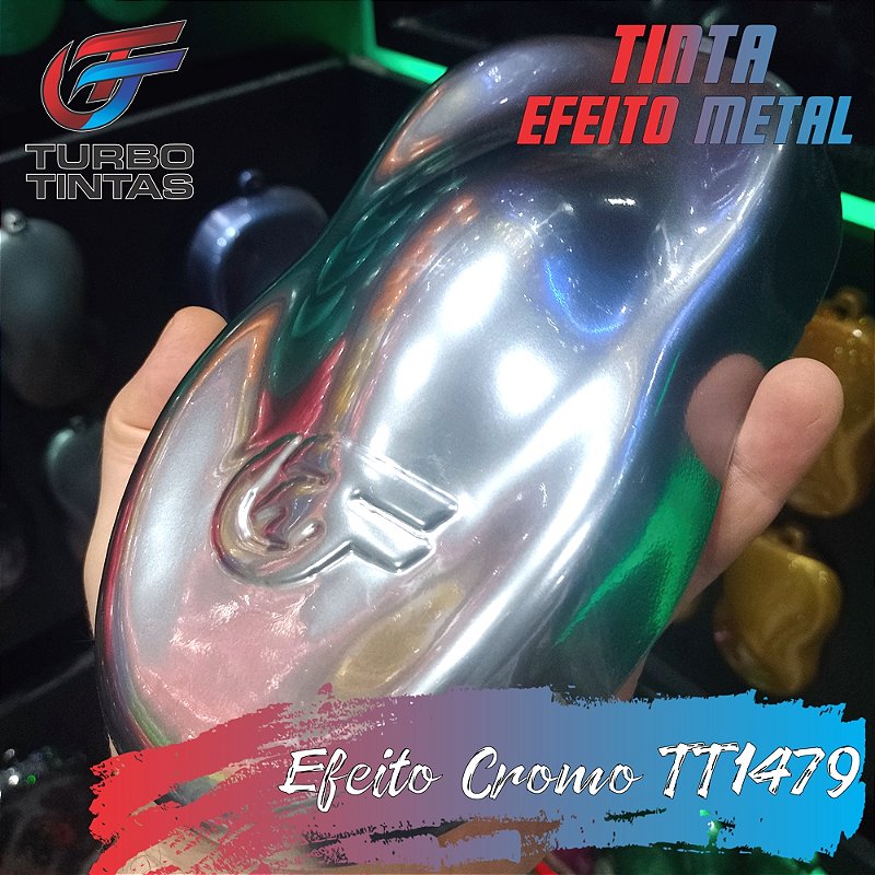 Tinta de Efeito Cromo - Chrome Turbo Poliéster - TT1479 - Turbo Tintas