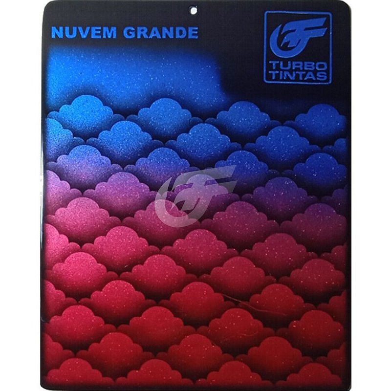 Stencil Adesivo - Nuvem - Turbo Tintas