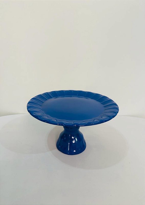 BOLEIRA AZUL ROYAL 02 - COM BORDA - CERAMICA - Jota Rodrigues