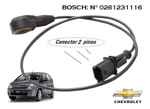 Sensor Detonação Original Gm Corsa Meriva Zafira 0261231116 - EW ...
