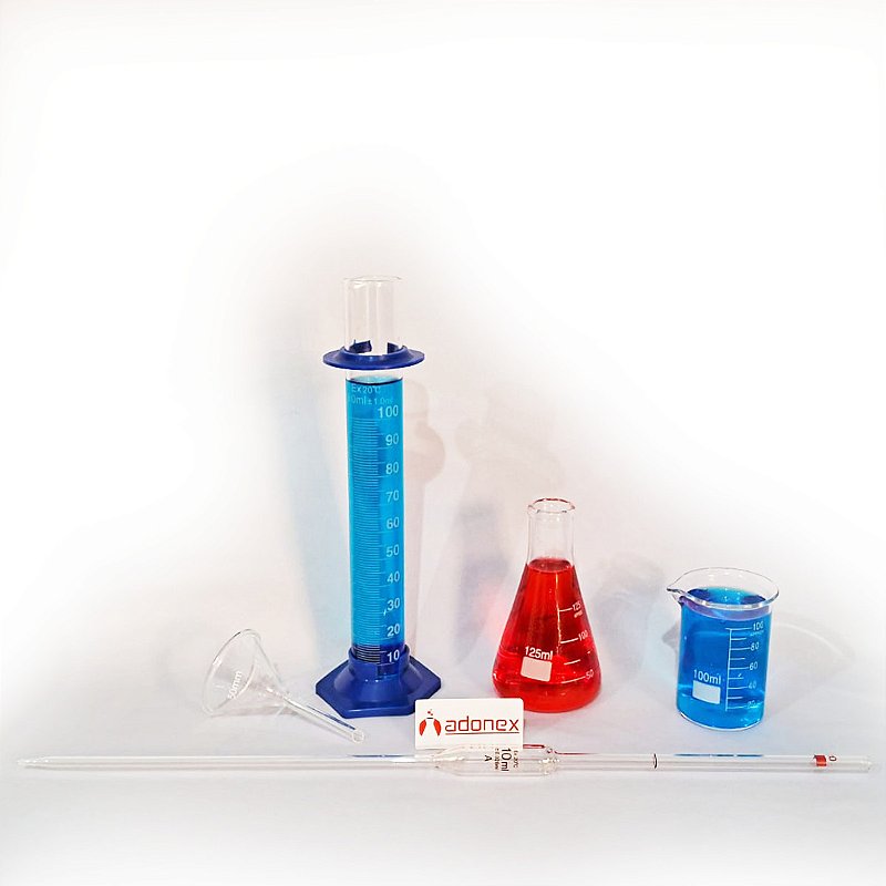 Kit De 5 Vidrarias Para Estudo De Laboratório E Escolar Adonex - Loja ...