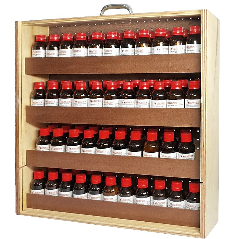 Kit Escolar Com Maleta E Reagentes 80 Unidades Marca Adonex - Loja do ...