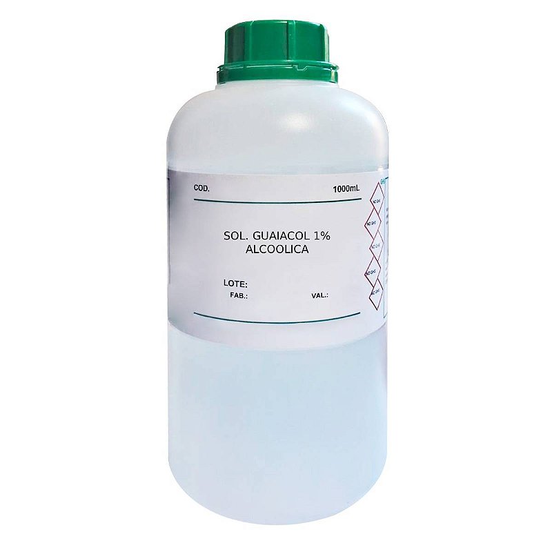 Solução Guaiacol 1% Alcoólica 1000mL - Loja do Laboratório