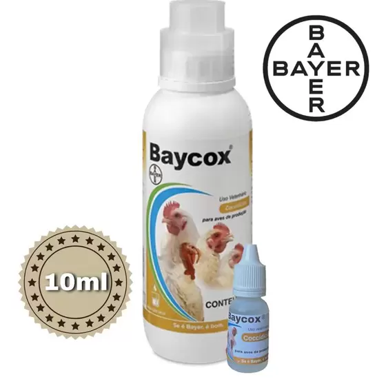 Baycox 2,5% Coccidiose Aves E Passaros 10ml Bayer - medicamentos ...