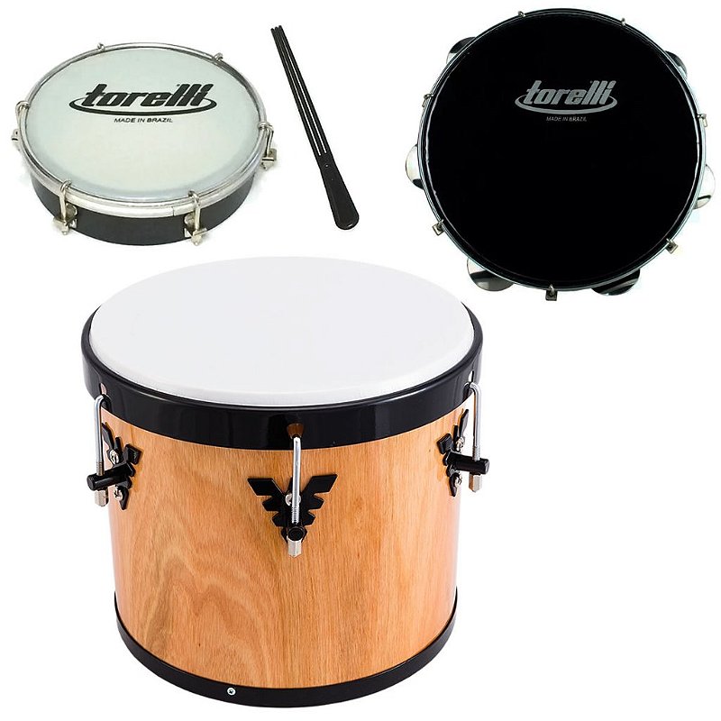 Kit Samba Pagode Repique 10 + Pandeiro + Tamborim Com 10% OFF na Maior ...