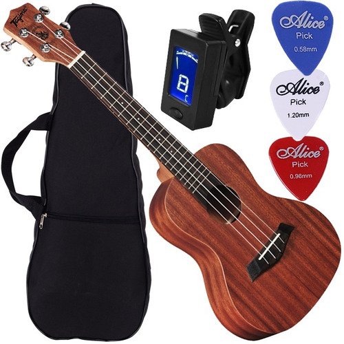 Kit Ukulele Concerto Acústico Canhoto Havai 23k Tagima Com 10% OFF na ...