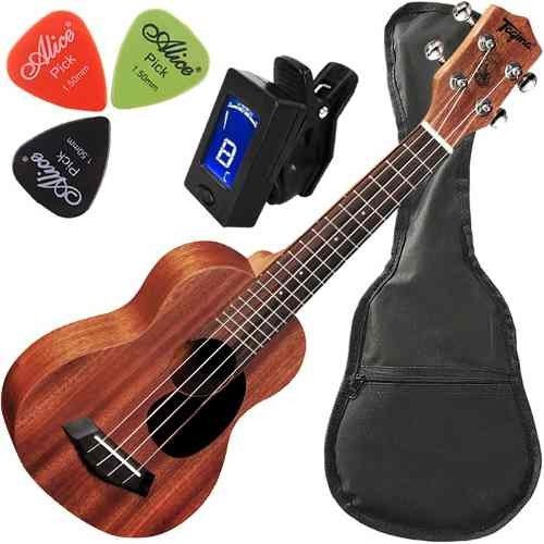 Kit Ukulele Soprano Acústico Tagima 21k Mogno C/ Escudo Com 10% OFF na Maior Loja de ...