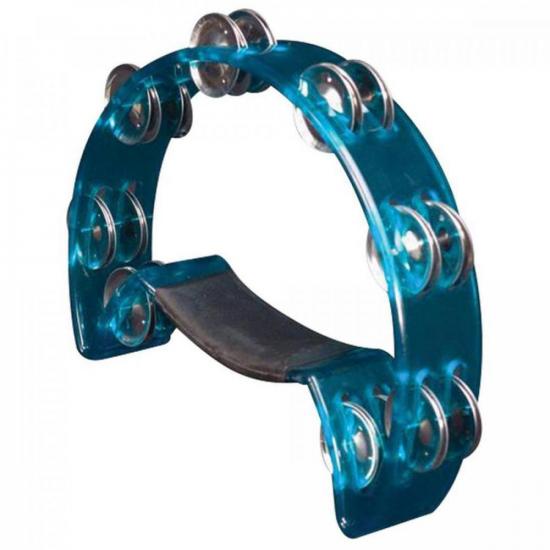 Pandeiro Meia Lua Acrílico 84A Azul PHX - Constelação Instrumentos Musicais