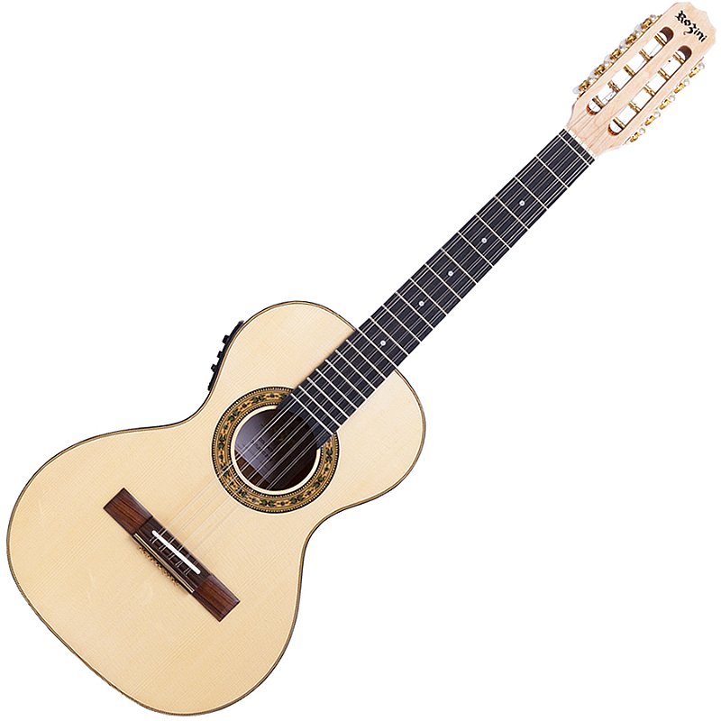 Viola Elétrica Rozini Dourada Cinturada RV217 AT.N.MP Captação Fishman ...