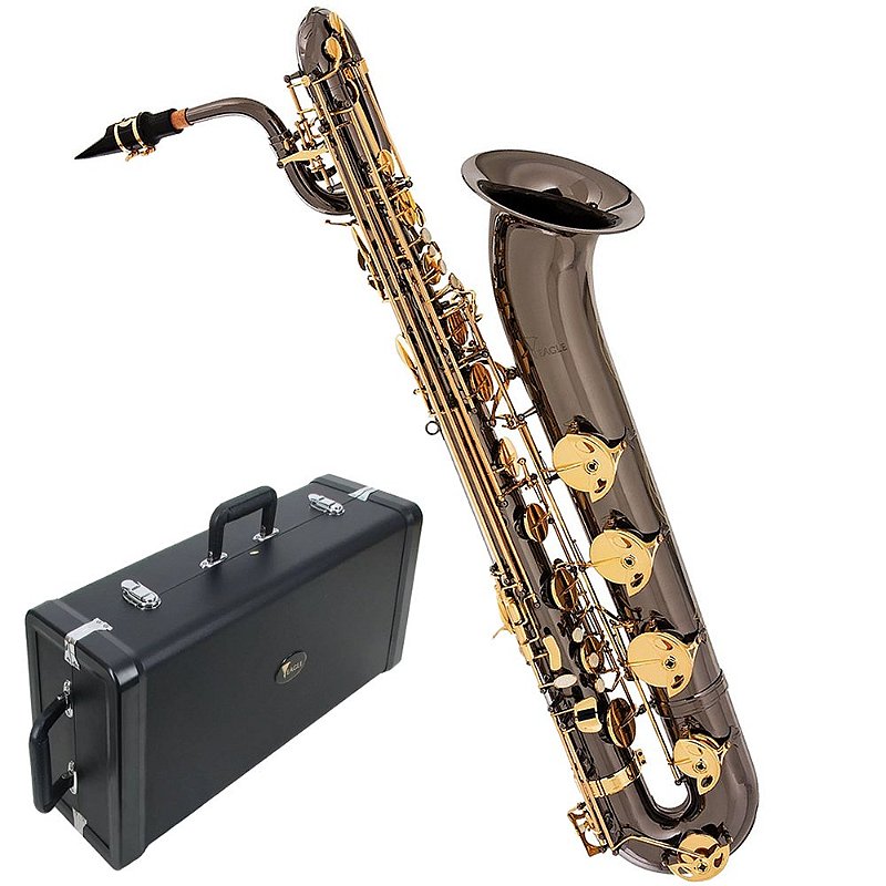 Saxofone Profissional Barítono Mib Sb 506 Eagle + Estojo Com 10% OFF n ...