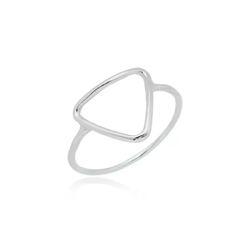 Anel Triângulo Vazado | A Prata Do Dia - A Prata Do Dia | Joias Em Prata 925