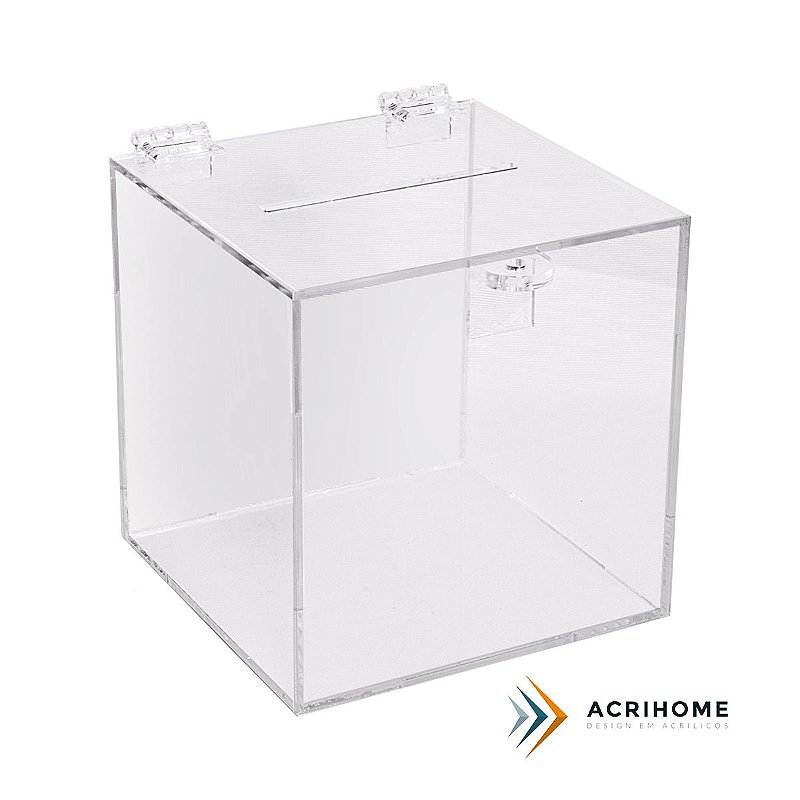 Urna de Acrílico Transparente - Melhor Preço | ACRIHOME - Acrihome ...