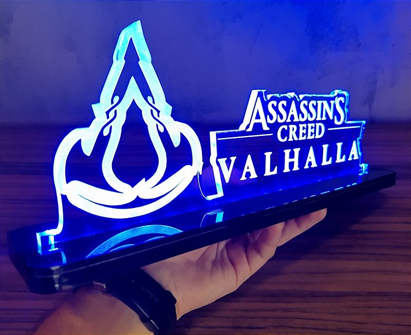 LUMINÁRIA LED FANART - ASSASSIN'S CREED VALHALLA - DS Games Atibaia
