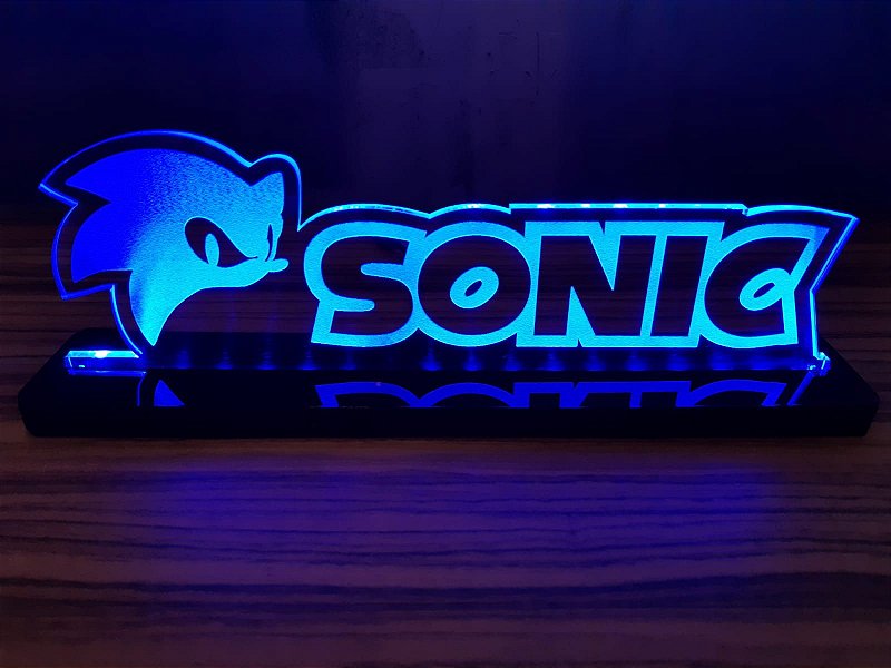 LUMINÁRIA LED FANART - SONIC - DS Games Atibaia